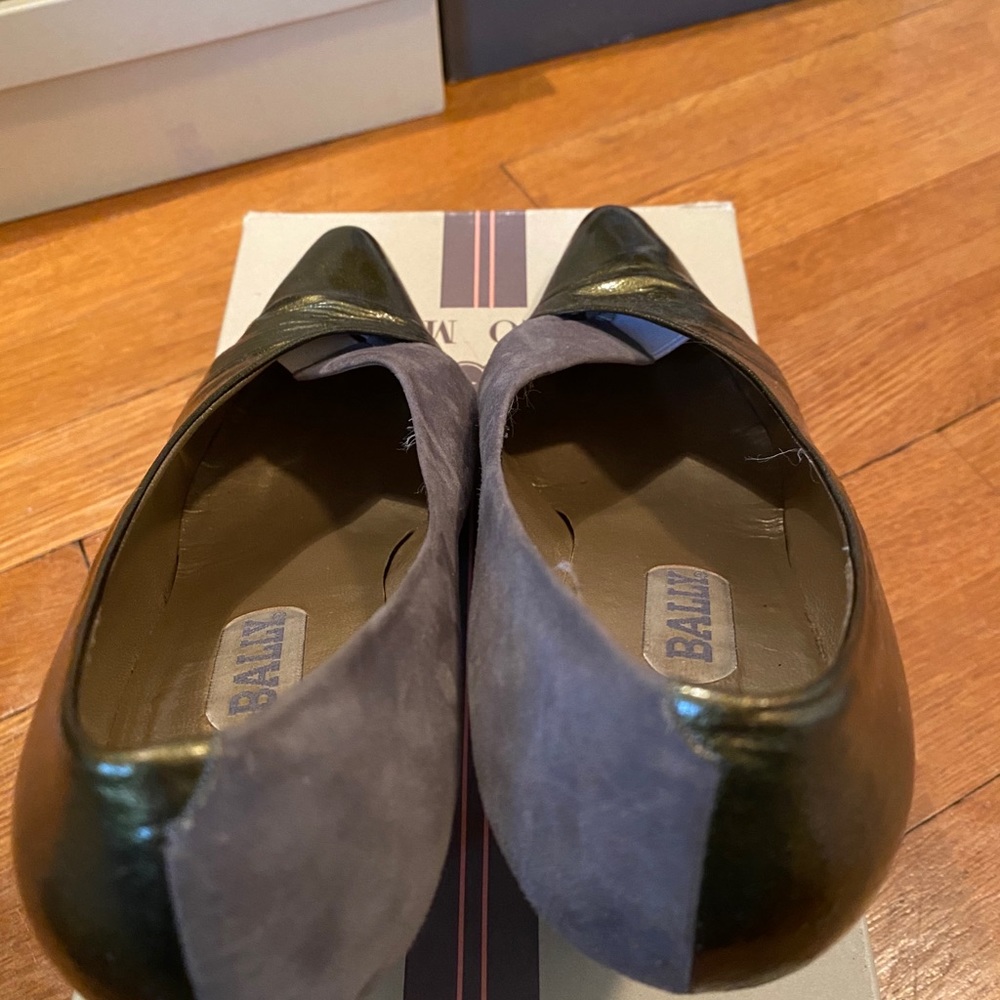 Rare Bally (Swiss) Half Suede Half Leather Pumps - Gem